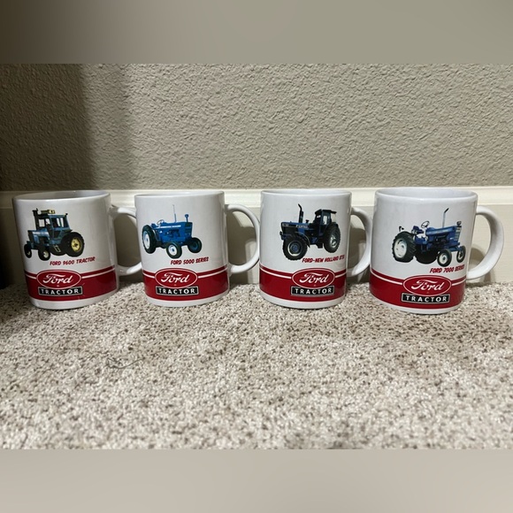 Ford | Kitchen | Ford Tractor Coffee Mugsset Of 4series 960 5000 8730 ...